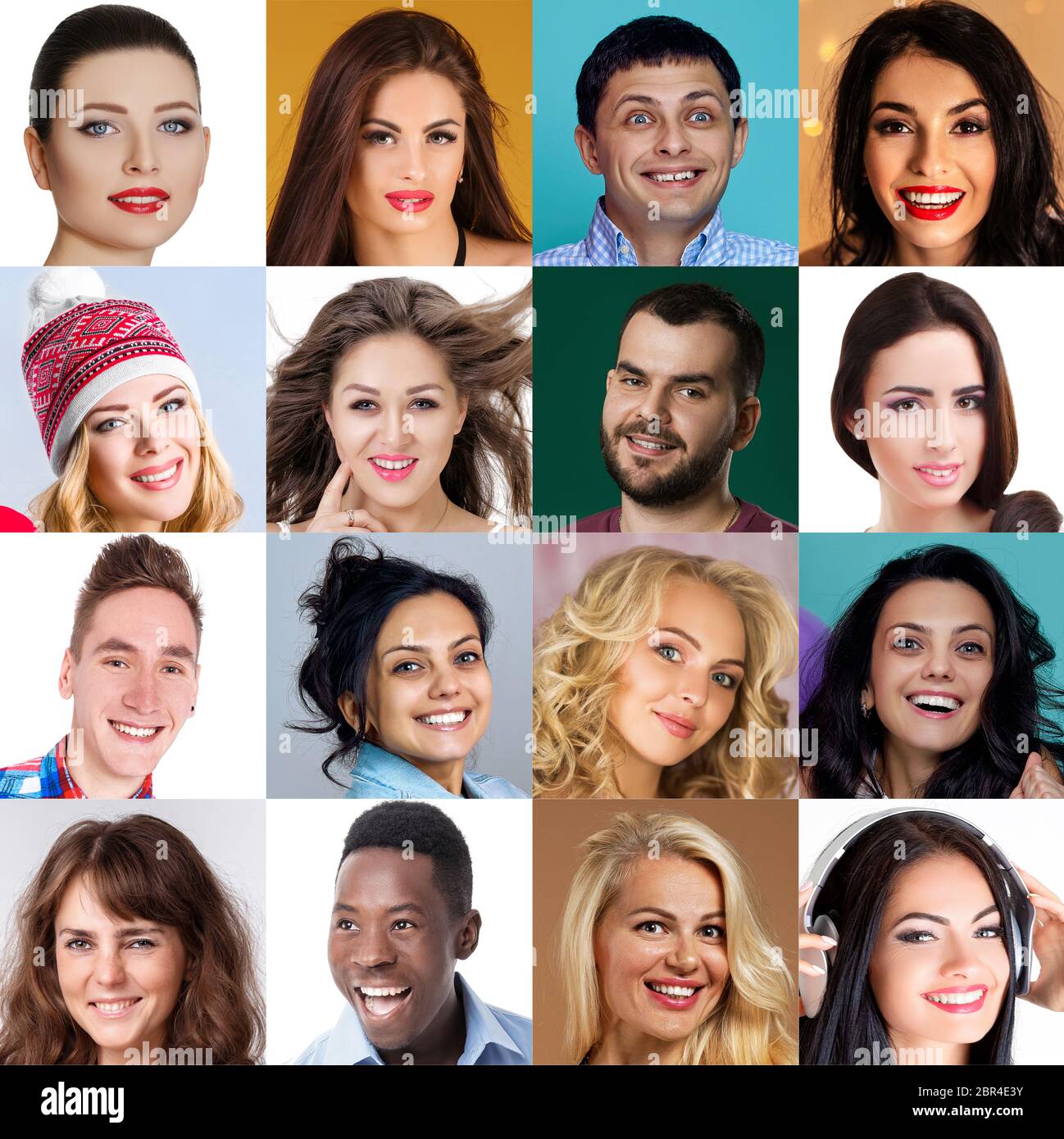 Happy Faces Of People