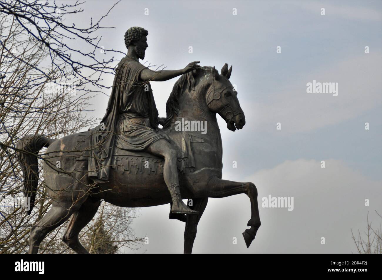 Equestrian statue of Marc Aurel in Tulln, located on Walking path ...