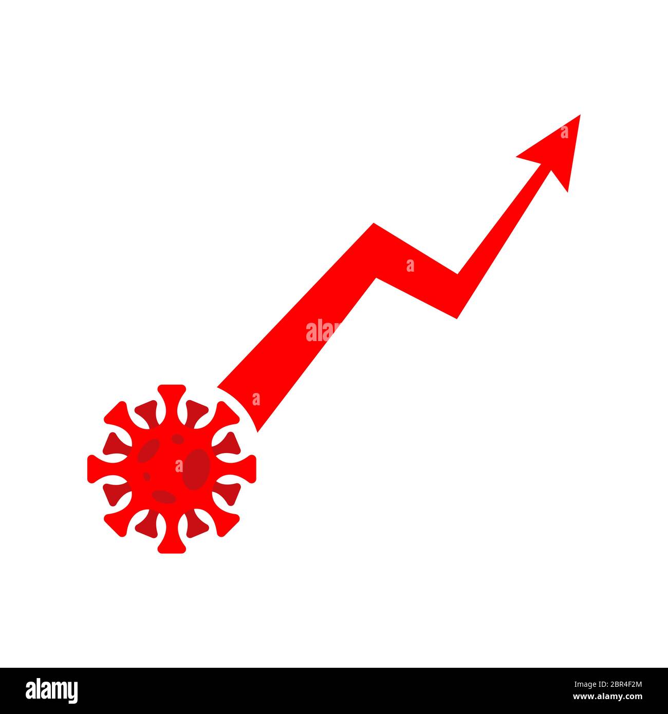 Disease growth graph Coronavirus. chart increase patients. Schedule ...