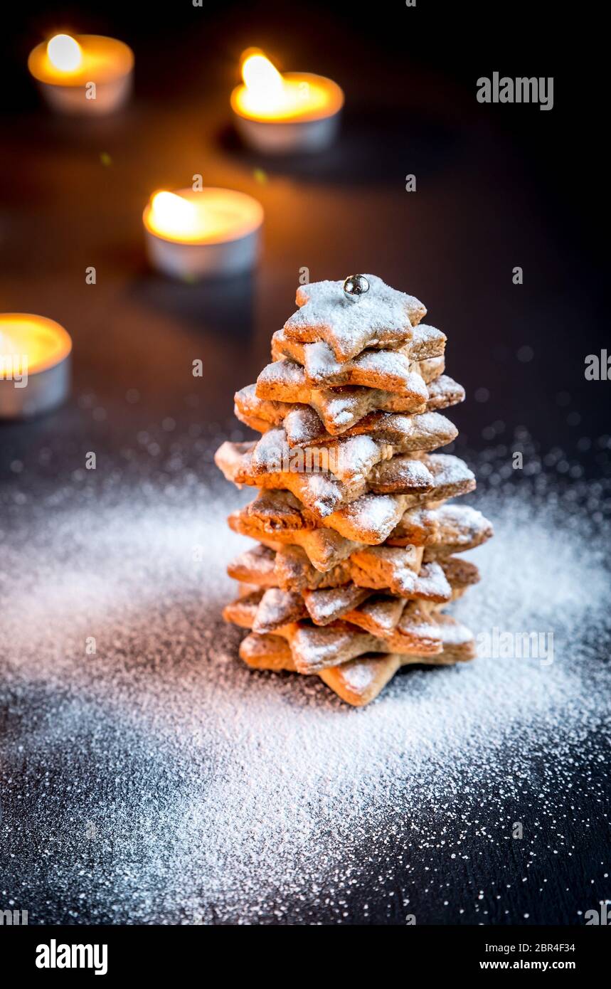 Homemade sweet Christmas tree Stock Photo - Alamy
