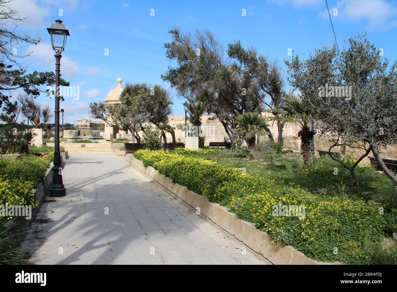gardjola gardens in senglea (malta Stock Photo - Alamy