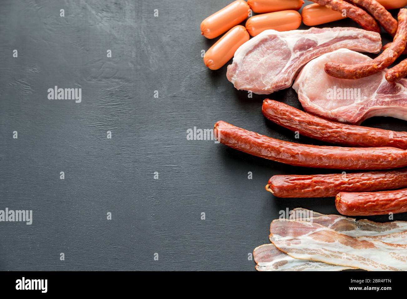 Sources of saturated fats Stock Photo - Alamy