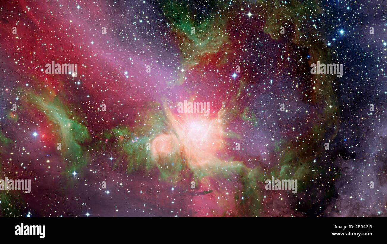 Galaxy and nebula in outer space. Elements of this image furnished by ...