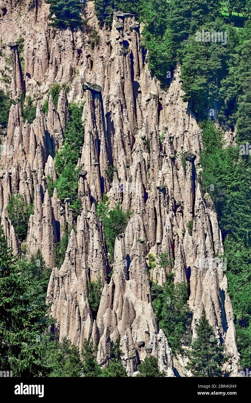 Italy - South Tyrol - dolomites - Renon - earth pyramids ( Piramidi di ...