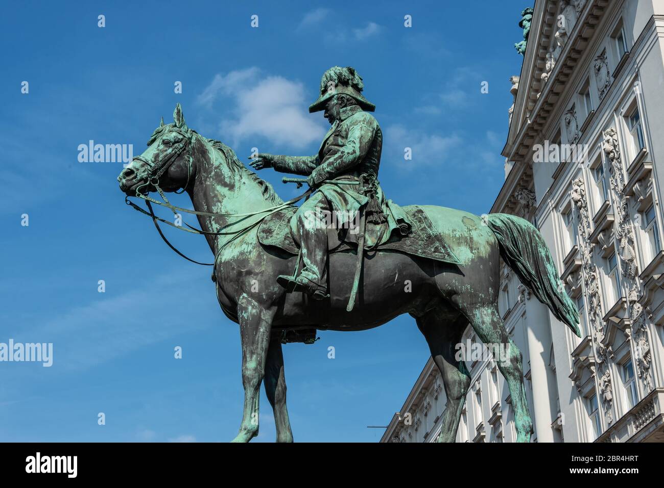 Equestrian statue of General Joseph Radetzky, in front of the Ministry ...