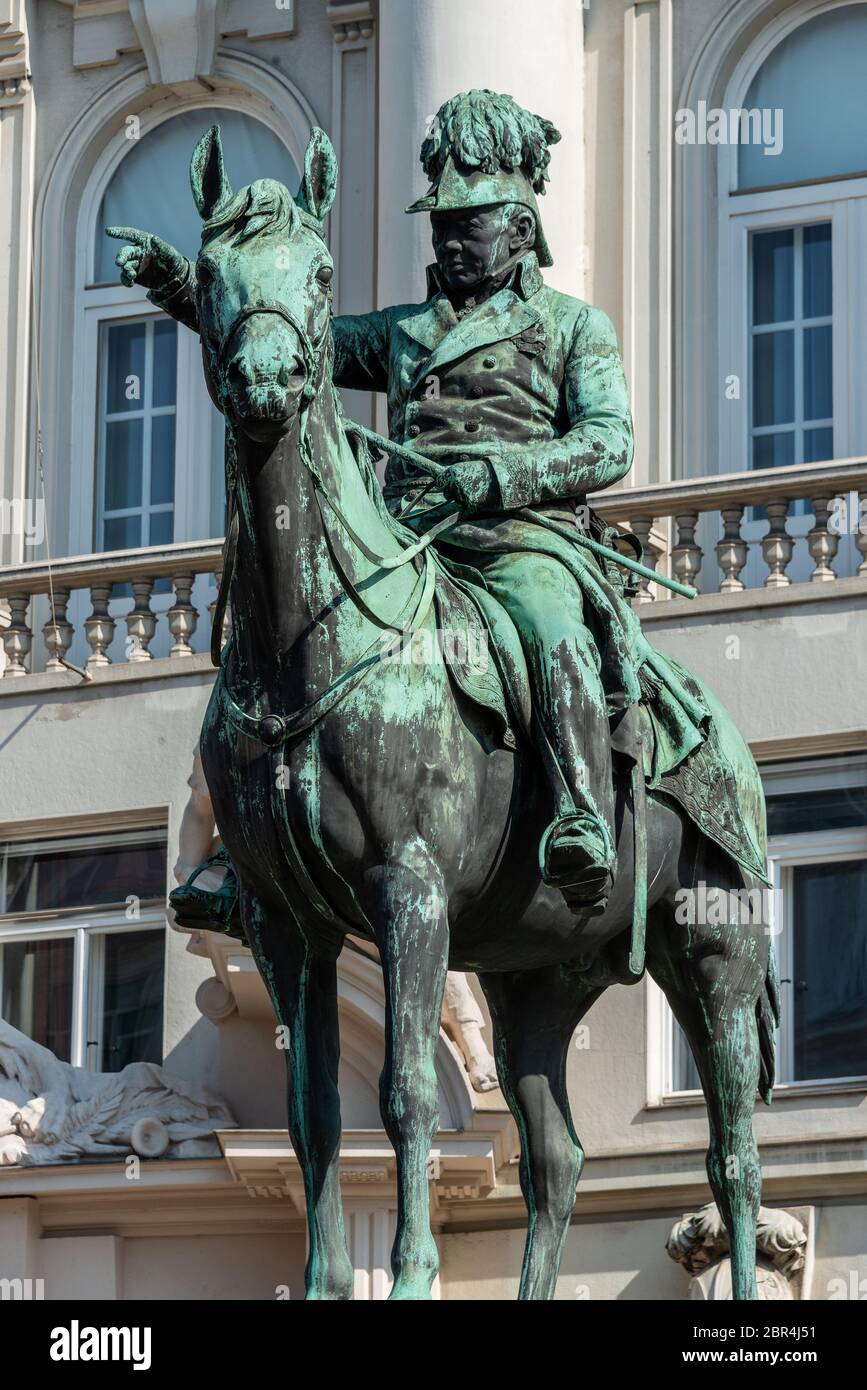 Equestrian statue of General Joseph Radetzky, in front of the Ministry ...