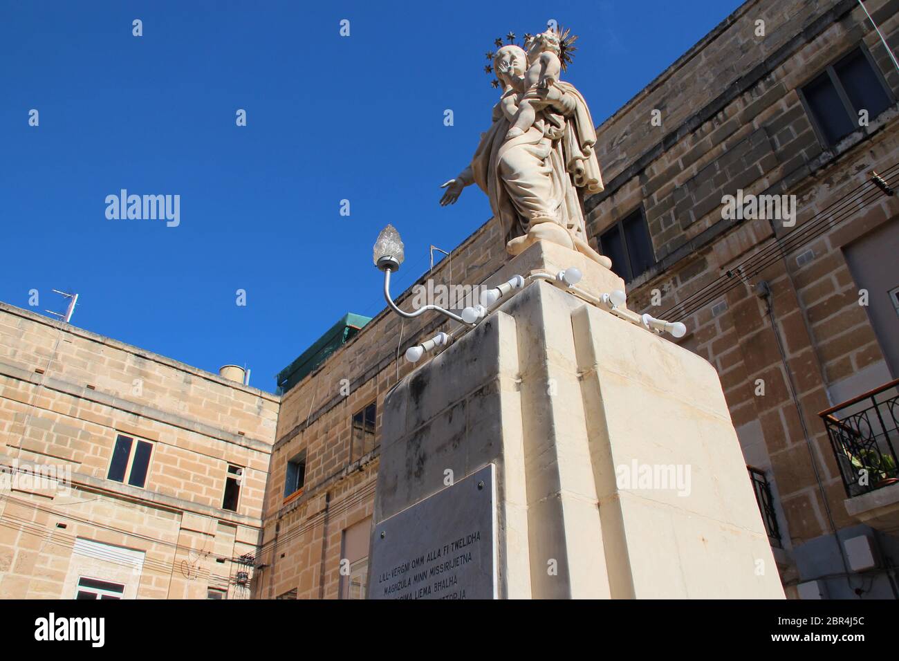 statue of madonna in senglea (malta Stock Photo - Alamy