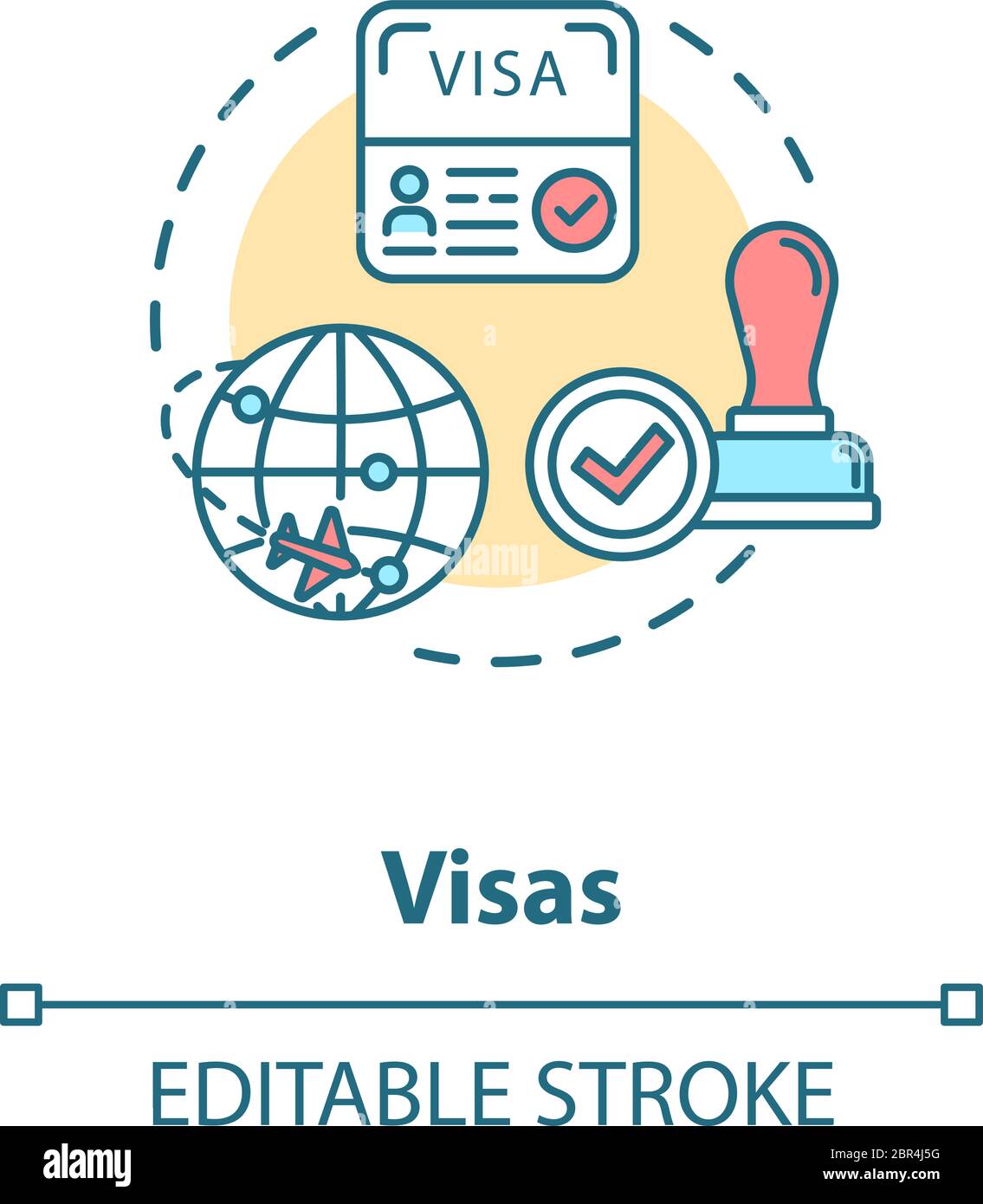 Visa form Stock Vector Images - Alamy