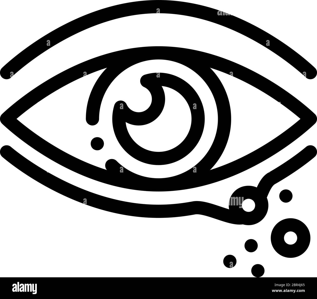 rash near eye icon vector outline illustration Stock Vector Image & Art ...