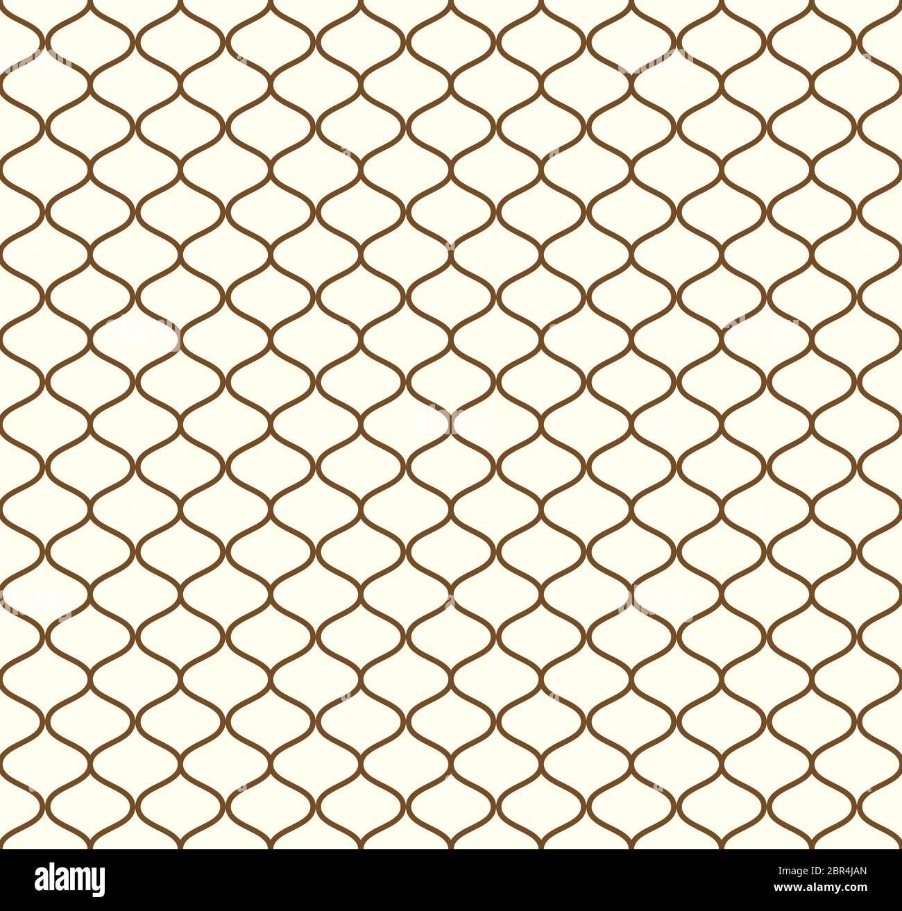 Brown Sweet mesh seamless pattern on pastel background. Vintage net ...