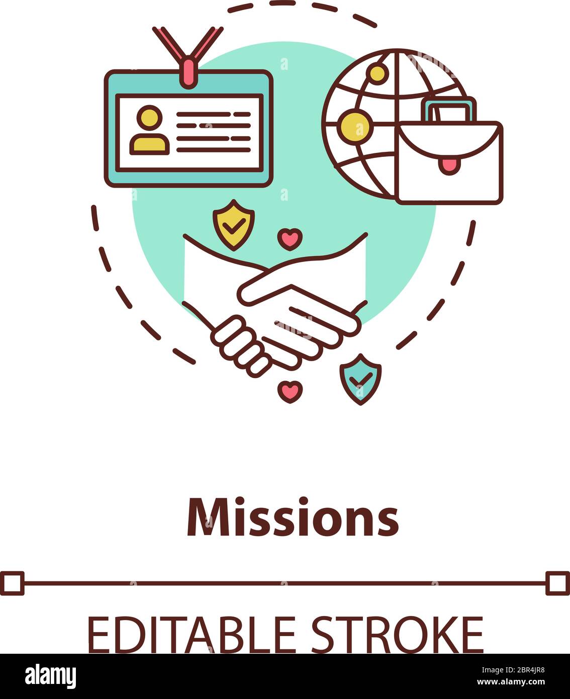 Diplomatic mission concept icon Stock Vector Image & Art - Alamy