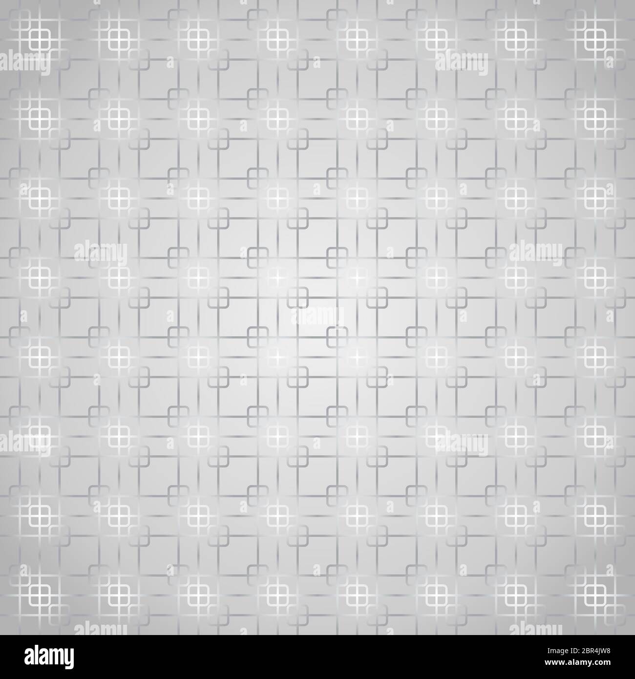Silver rounded corner rectangle and line seamless pattern on pastel ...