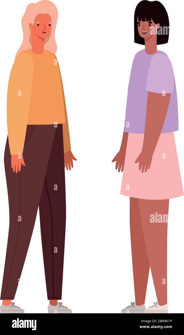 Friends avatars Cut Out Stock Images & Pictures - Alamy