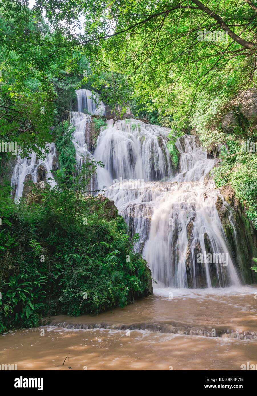 Krushuna waterfalls in northern Bulgaria near a village of Krushuna ...