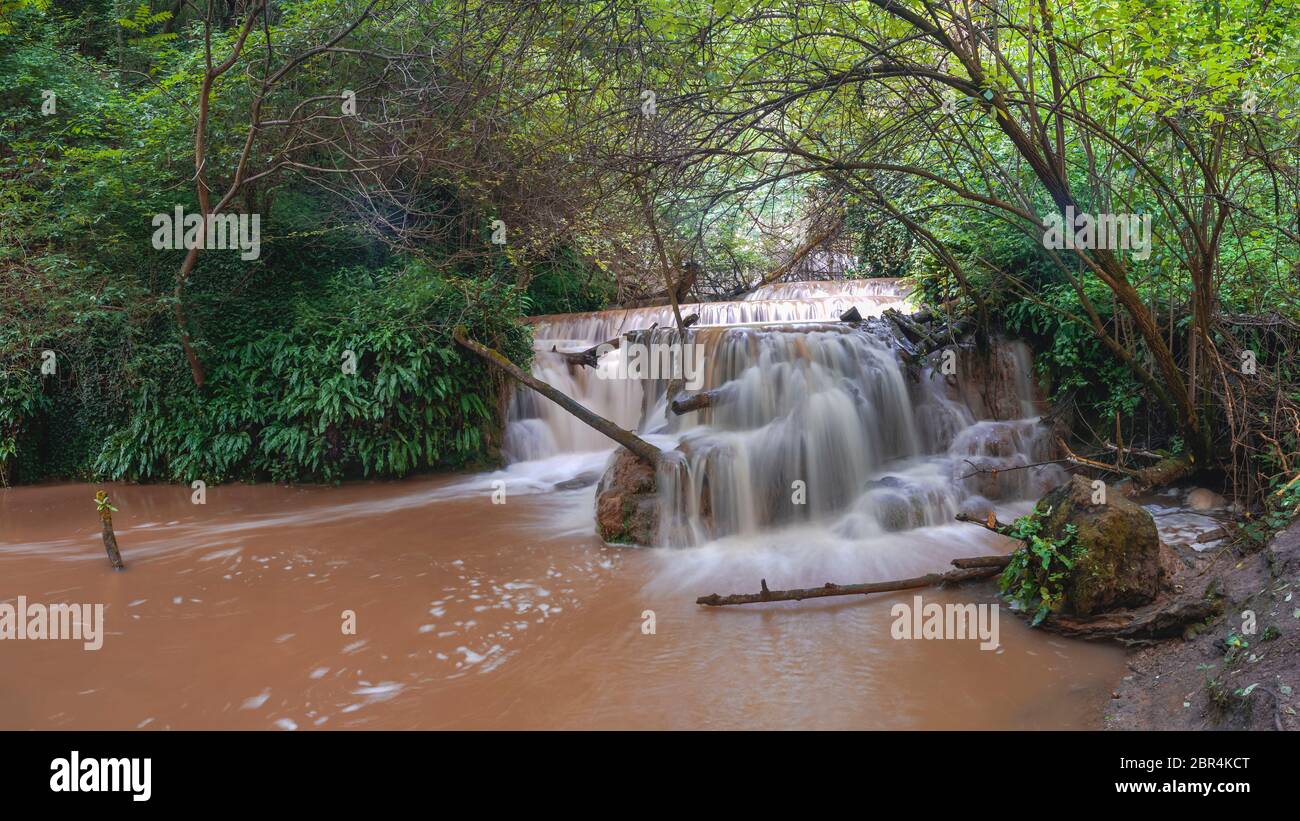 Krushuna waterfalls in northern Bulgaria near a village of Krushuna ...