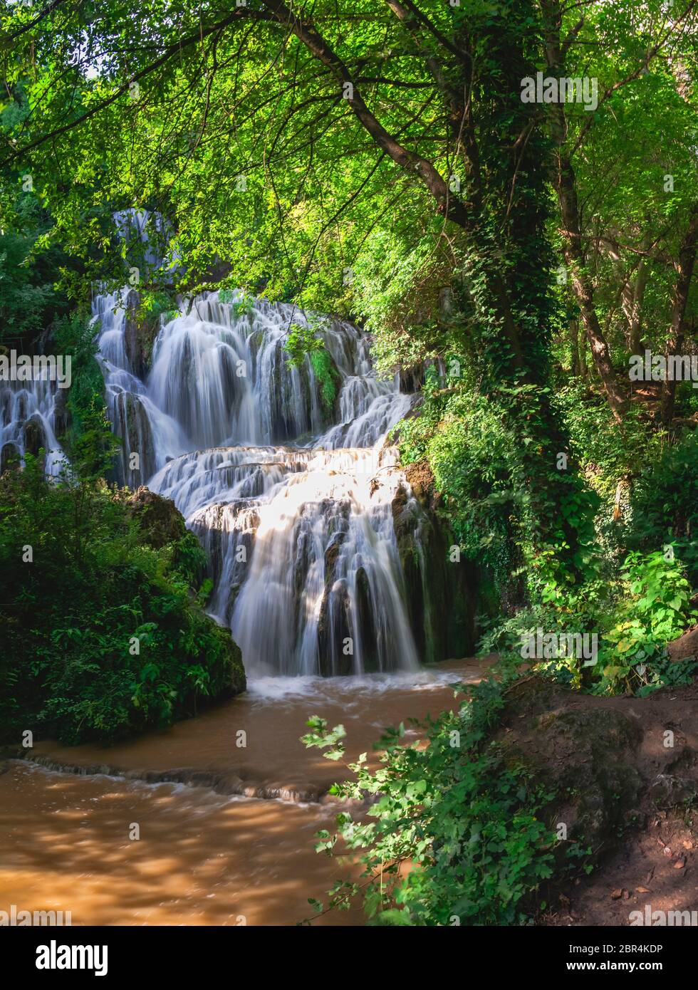 Krushuna waterfalls in northern Bulgaria near a village of Krushuna ...