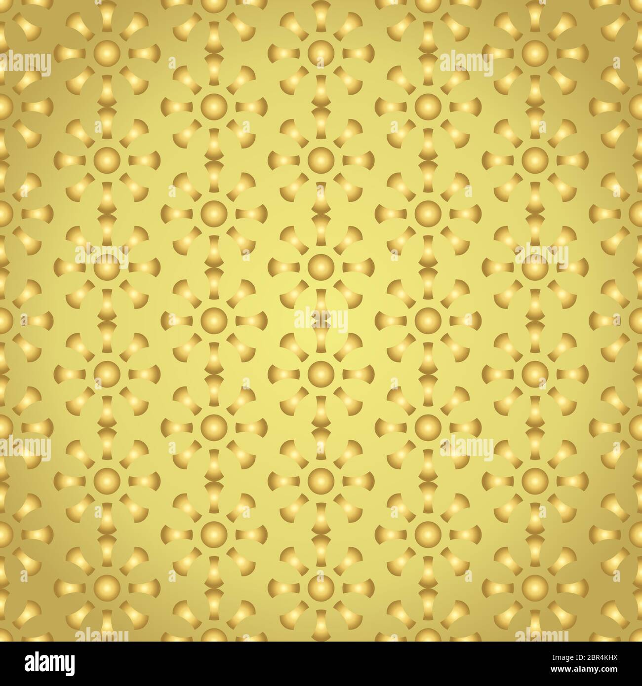Gold bone and circle pattern on pastel background. Retro and classic ...