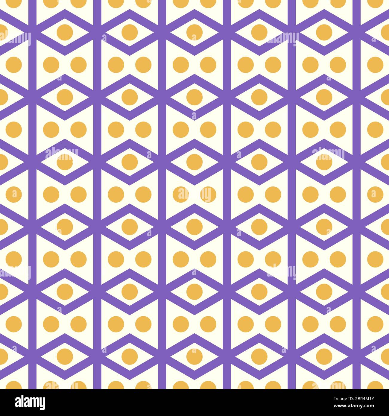 Violet rhombohedron or parallelogram pattern on pastel background ...