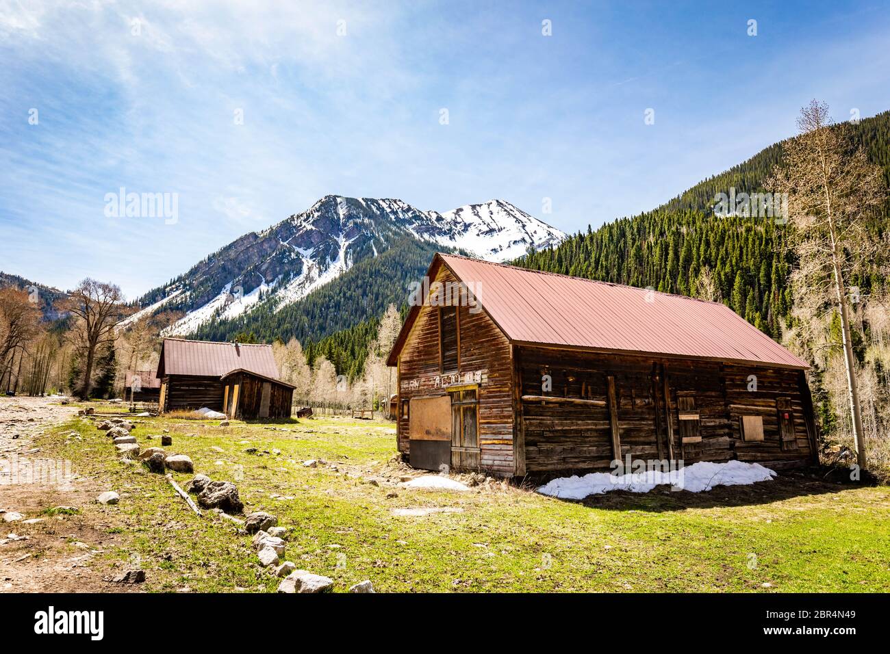Waterfall at Old Crystal Mill White river national forest Colorado ...