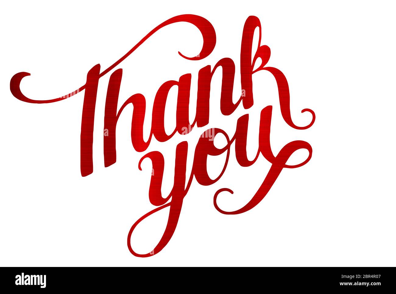 thank you lettering calligraphy handwritten red metallic illustration ...