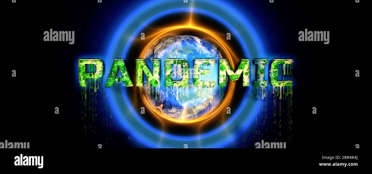 3d Rendering Illustration of A Pandemic Outbreak Design Stock Photo - Alamy