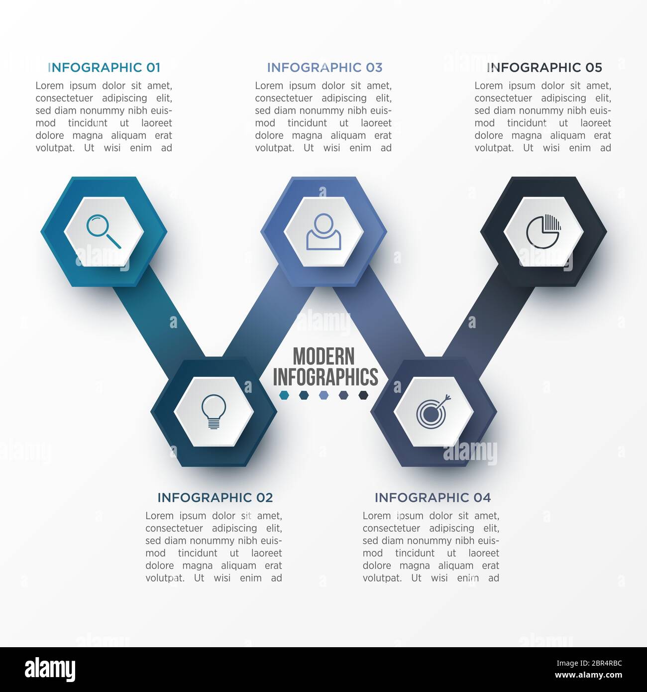 Vector 3D infographic template for presentation. Business data ...