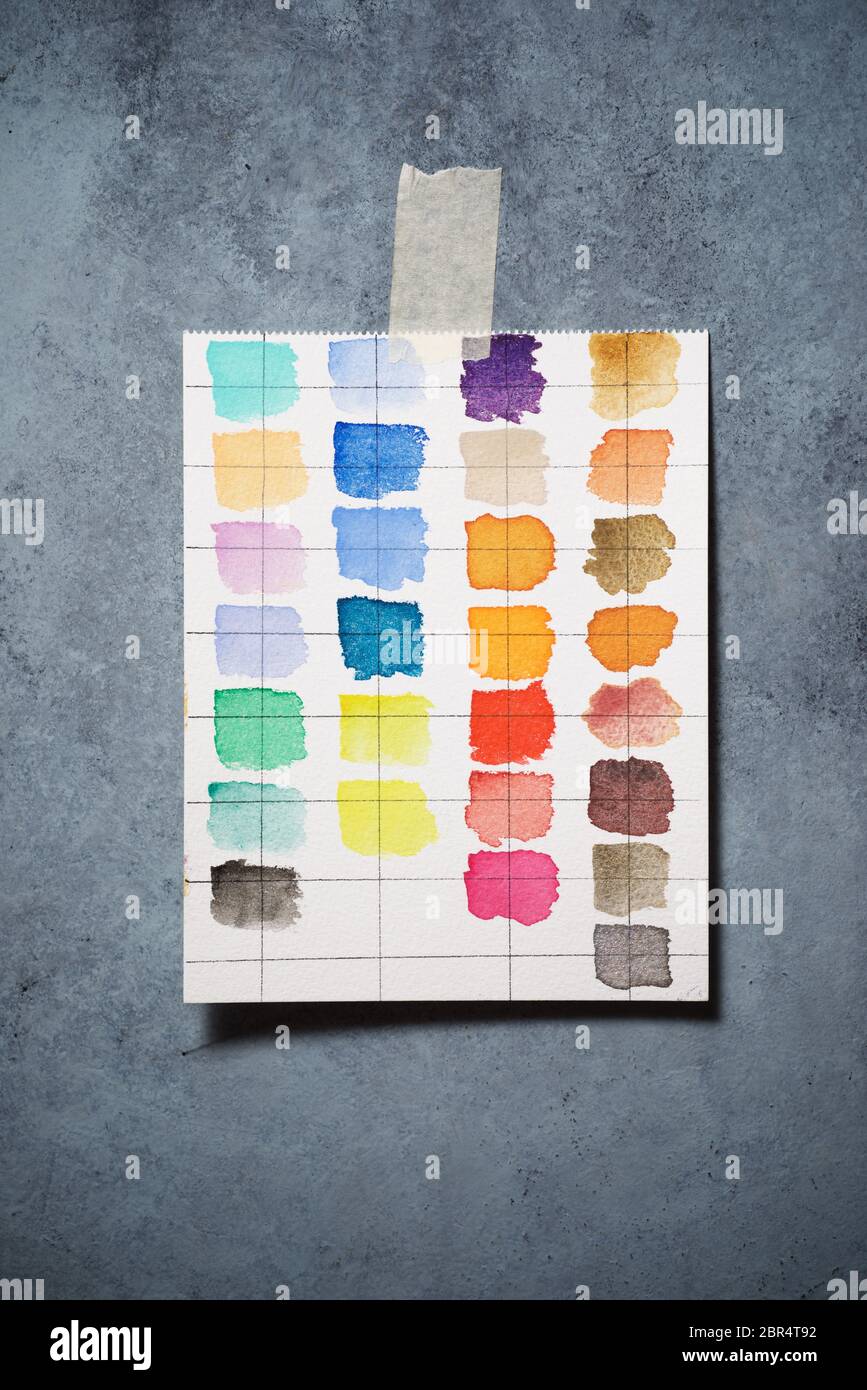 Paint test wall hi-res stock photography and images - Alamy