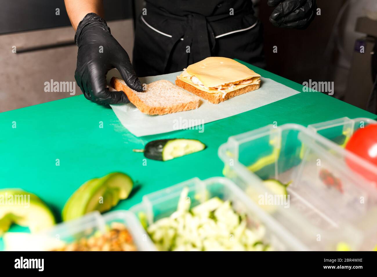 Making toast in kitchen hi-res stock photography and images - Alamy