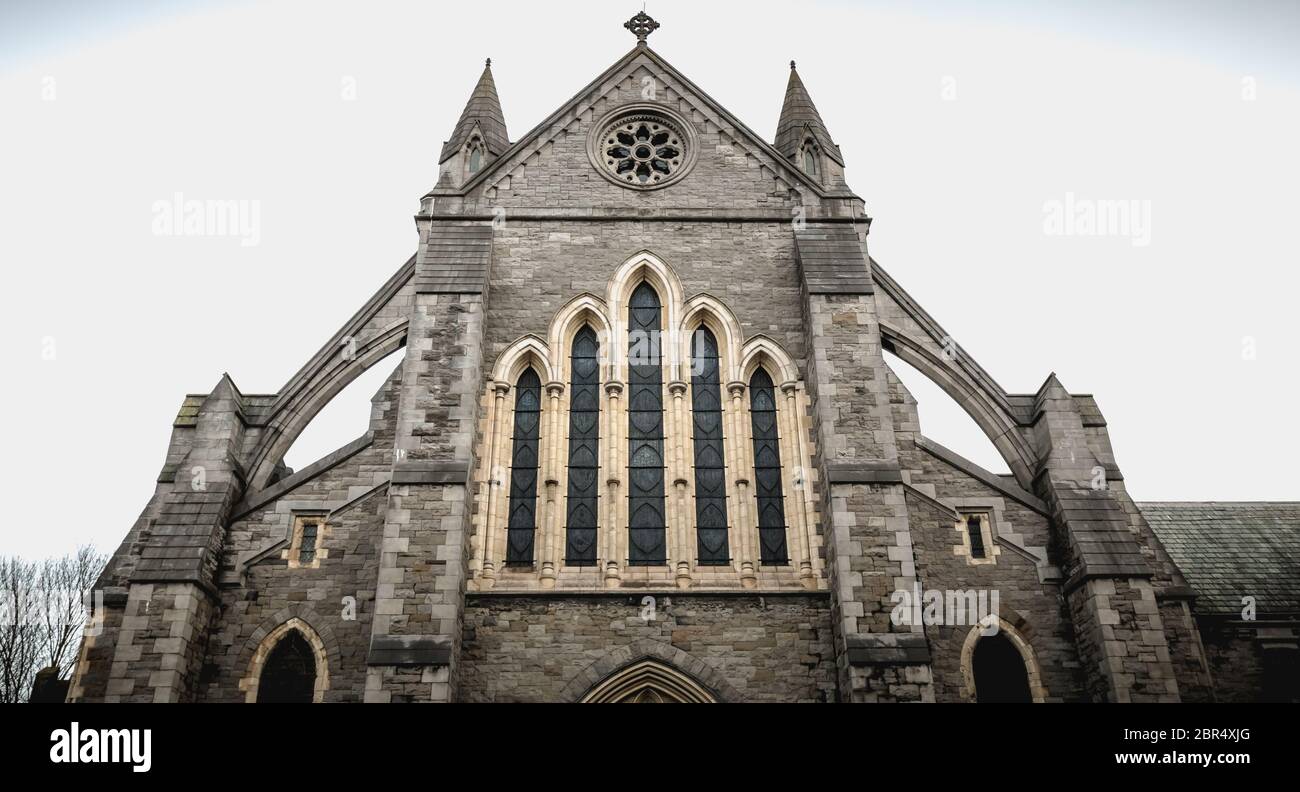 Architectural detail of Christ Church Cathedral or The Cathedral of the ...