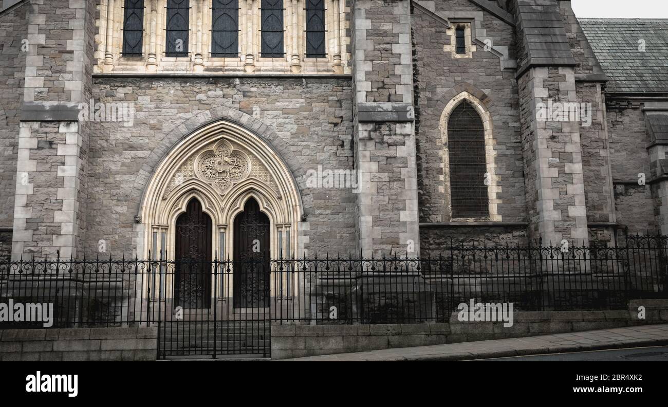 Architectural detail of Christ Church Cathedral or The Cathedral of the ...