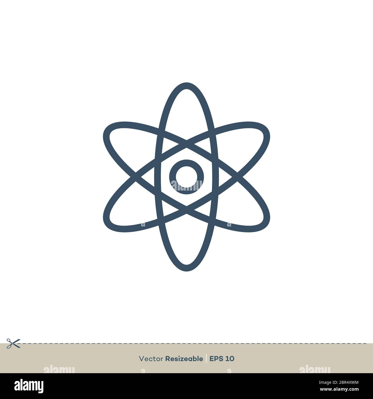 Chemistry Atom Vector Icon Logo Template Illustration Design Stock ...