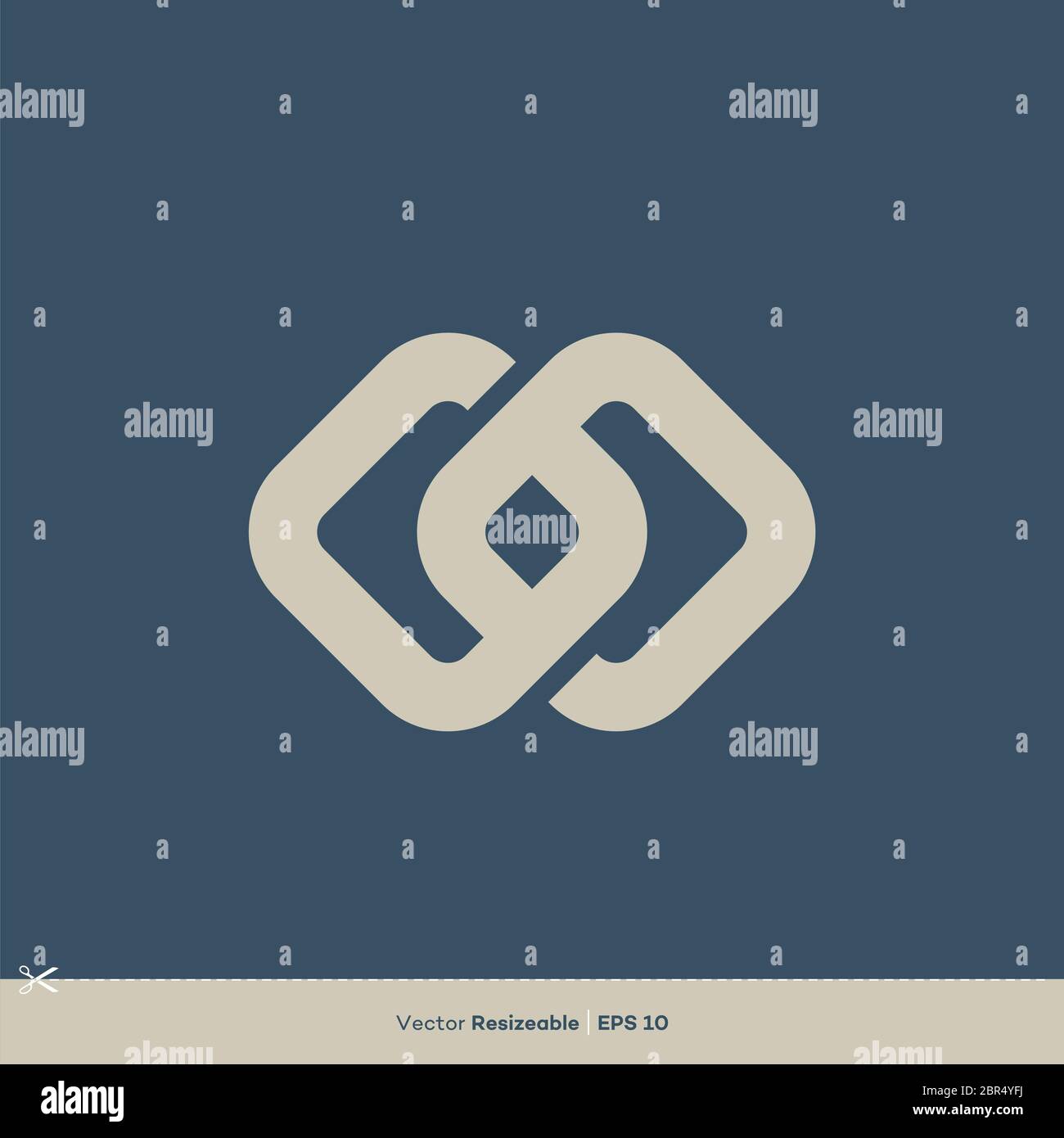 Chain Infinity Logo Template Illustration Design Stock Photo - Alamy