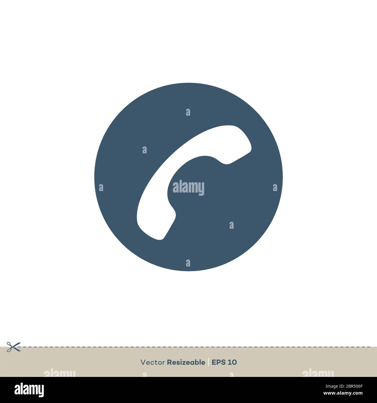 Phone Icon Vector Logo Template Illustration Design Stock Photo - Alamy
