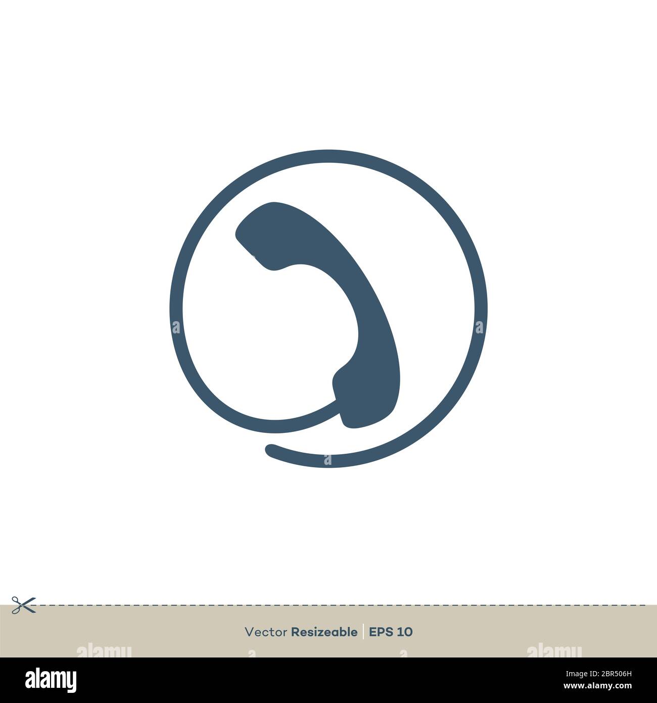 Phone Icon Vector Logo Template Illustration Design Stock Photo - Alamy