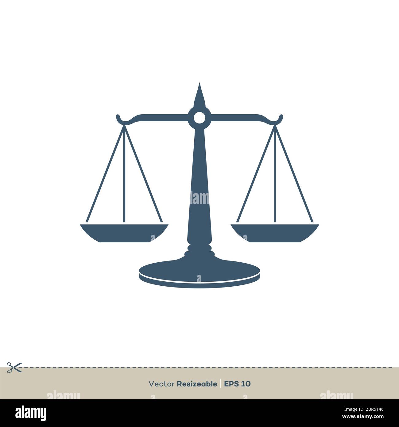 Modern Scale of Justice Logo Template Illustration Design Stock Photo ...