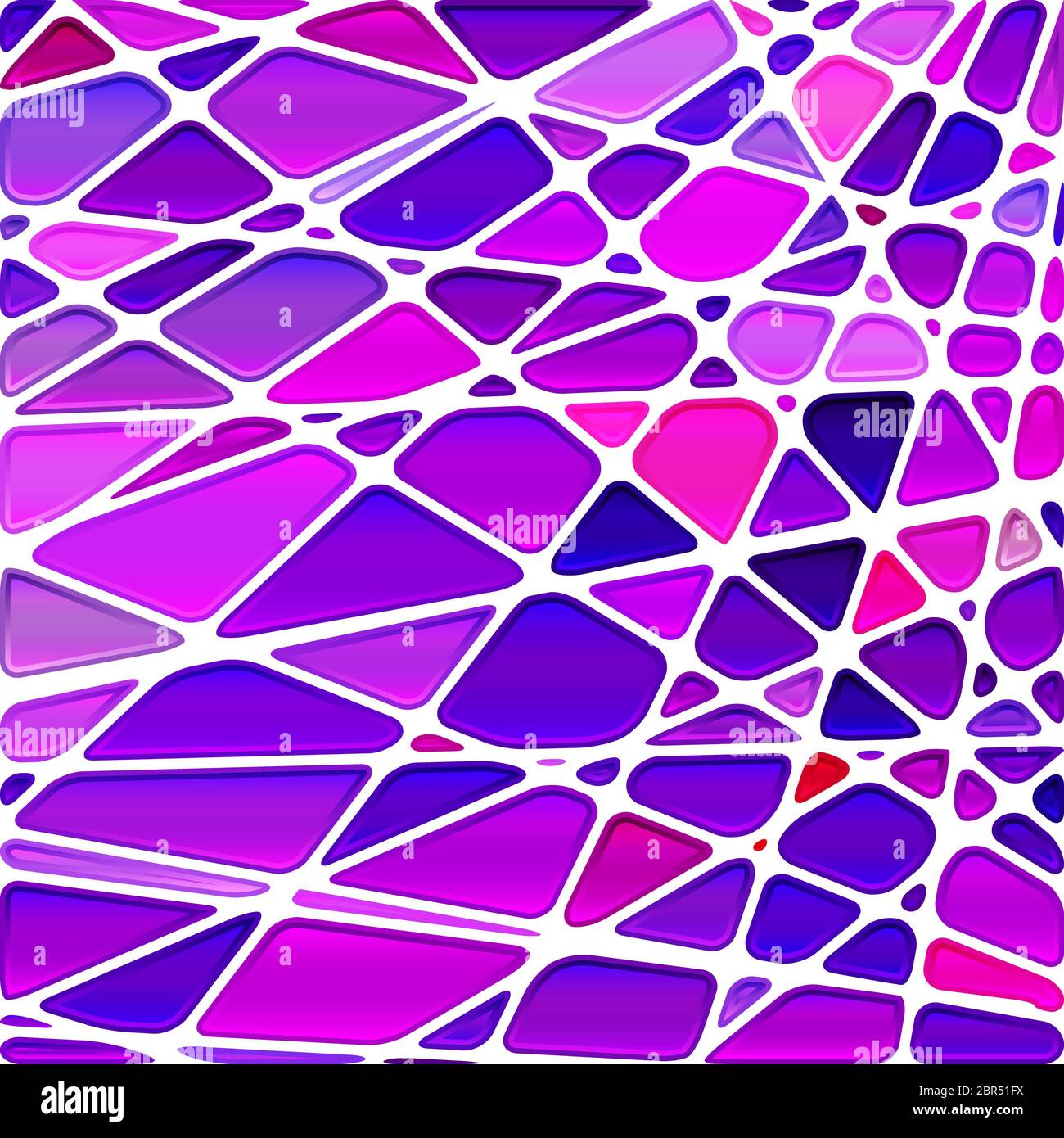 abstract stained-glass mosaic background - purple and violet Stock ...