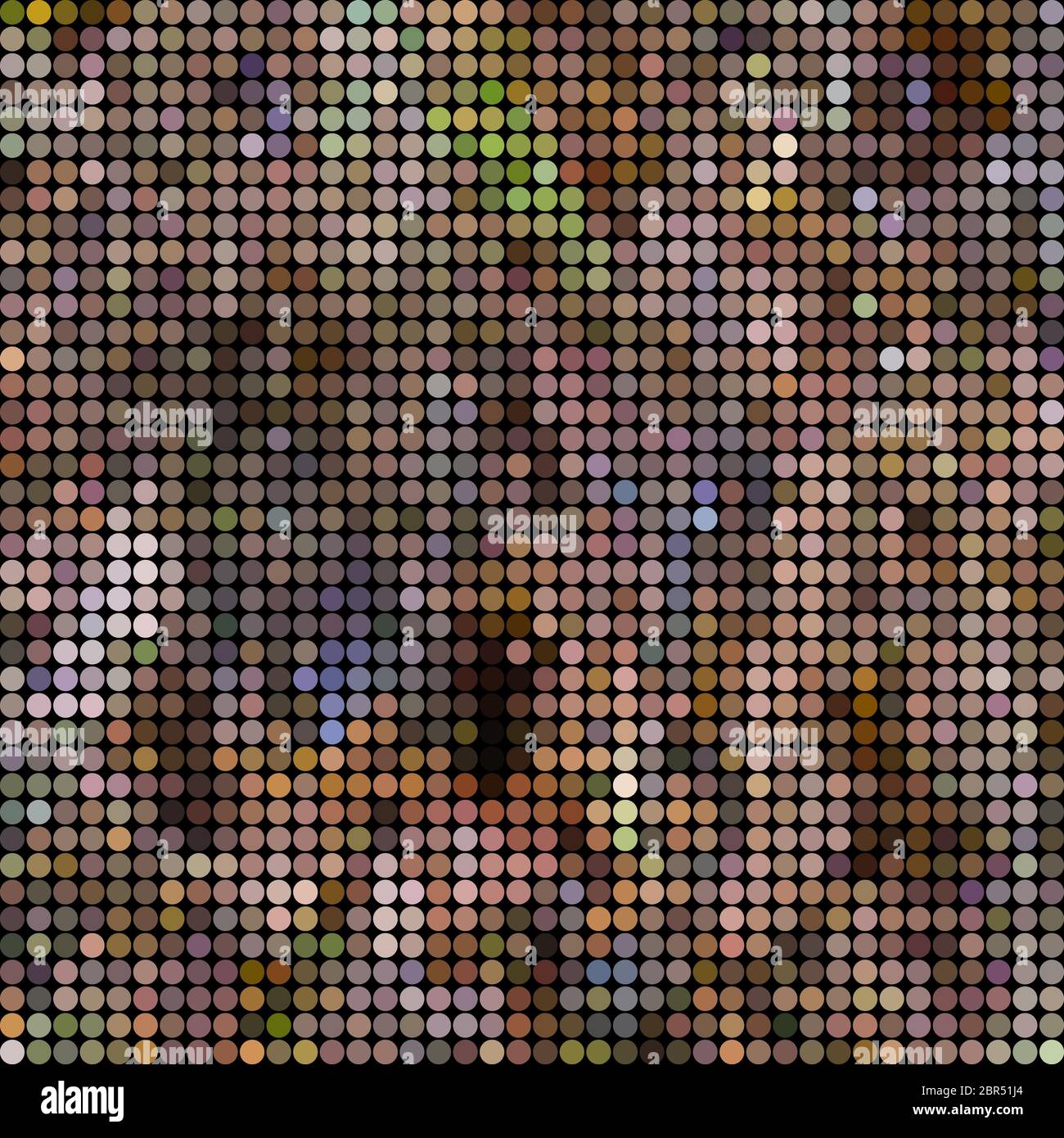 abstract colored round dots background - brown Stock Photo - Alamy