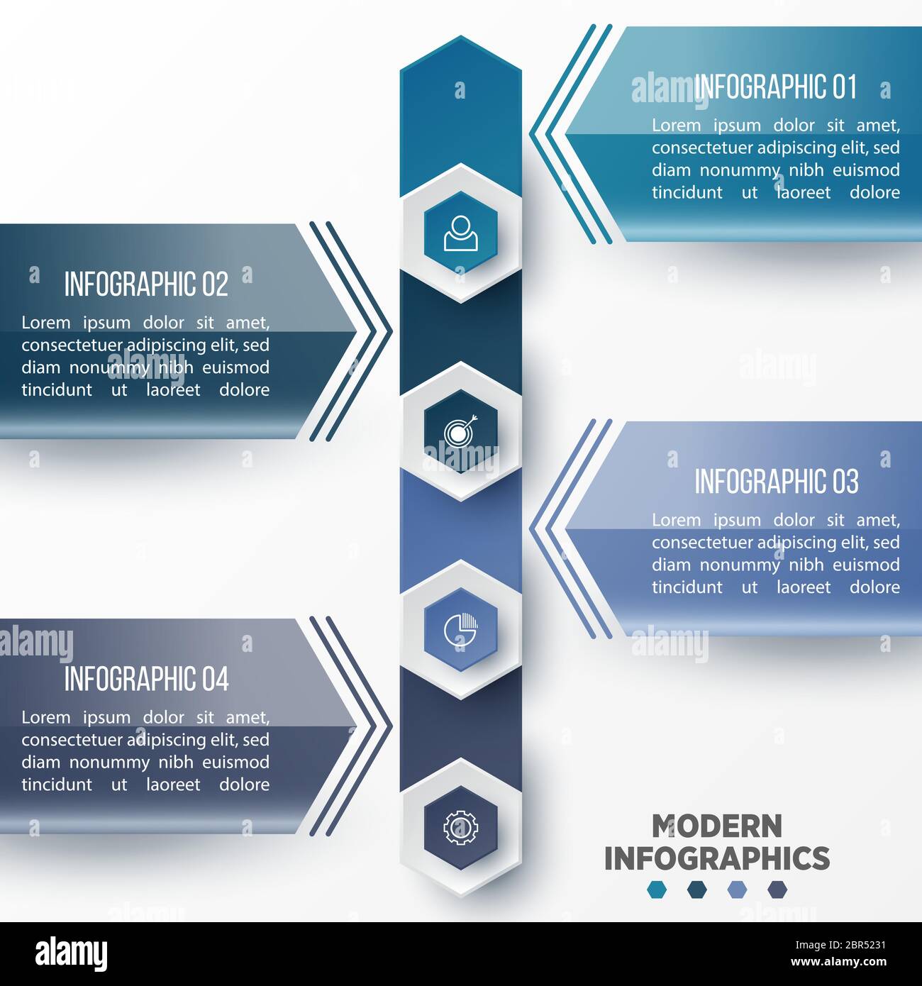 Vector 3D infographic template for presentation. Business data ...