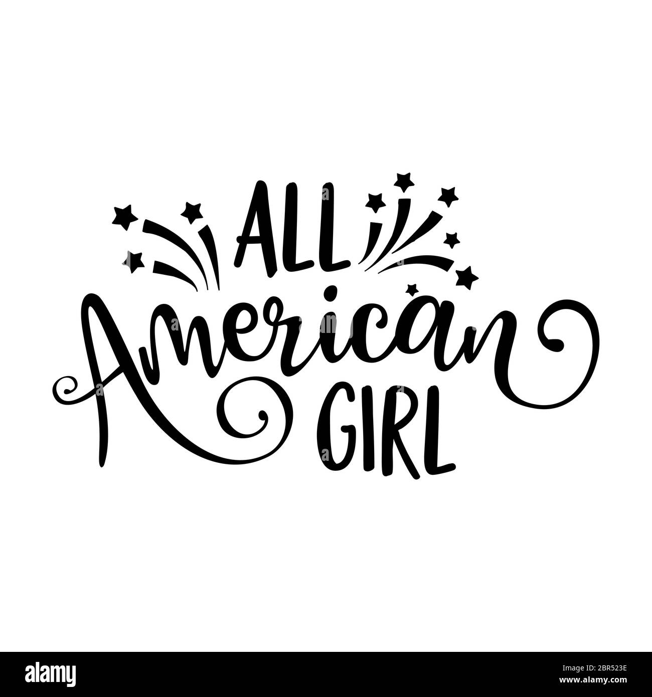 American happy independence day Black and White Stock Photos & Images ...