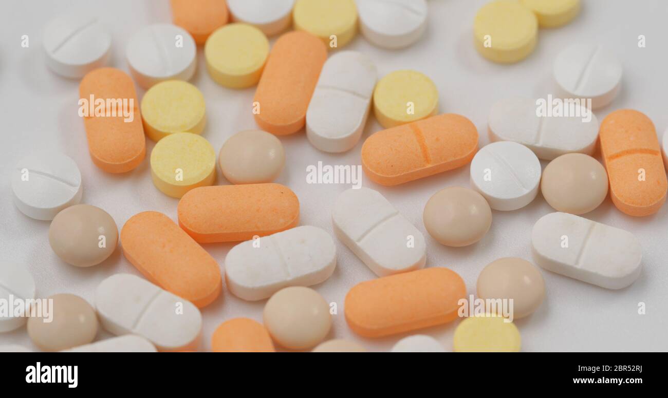 Stack of medicine Stock Photo - Alamy