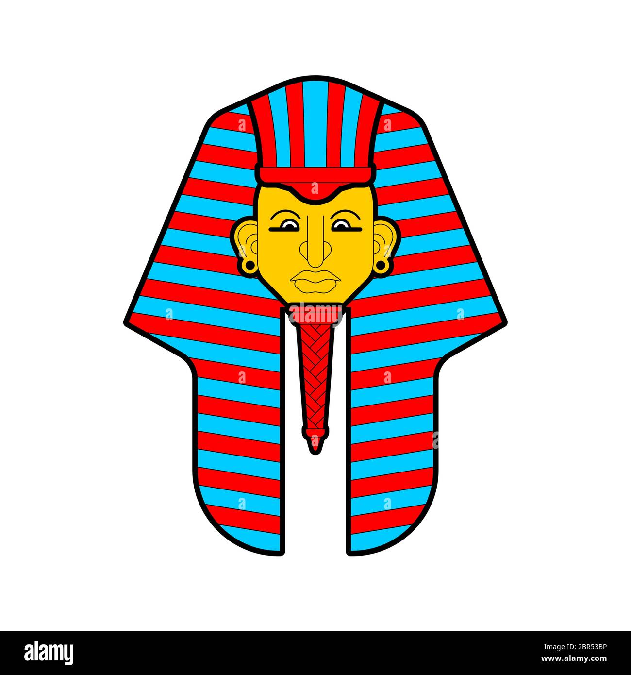 Egyptian Pharaoh Head Drawing