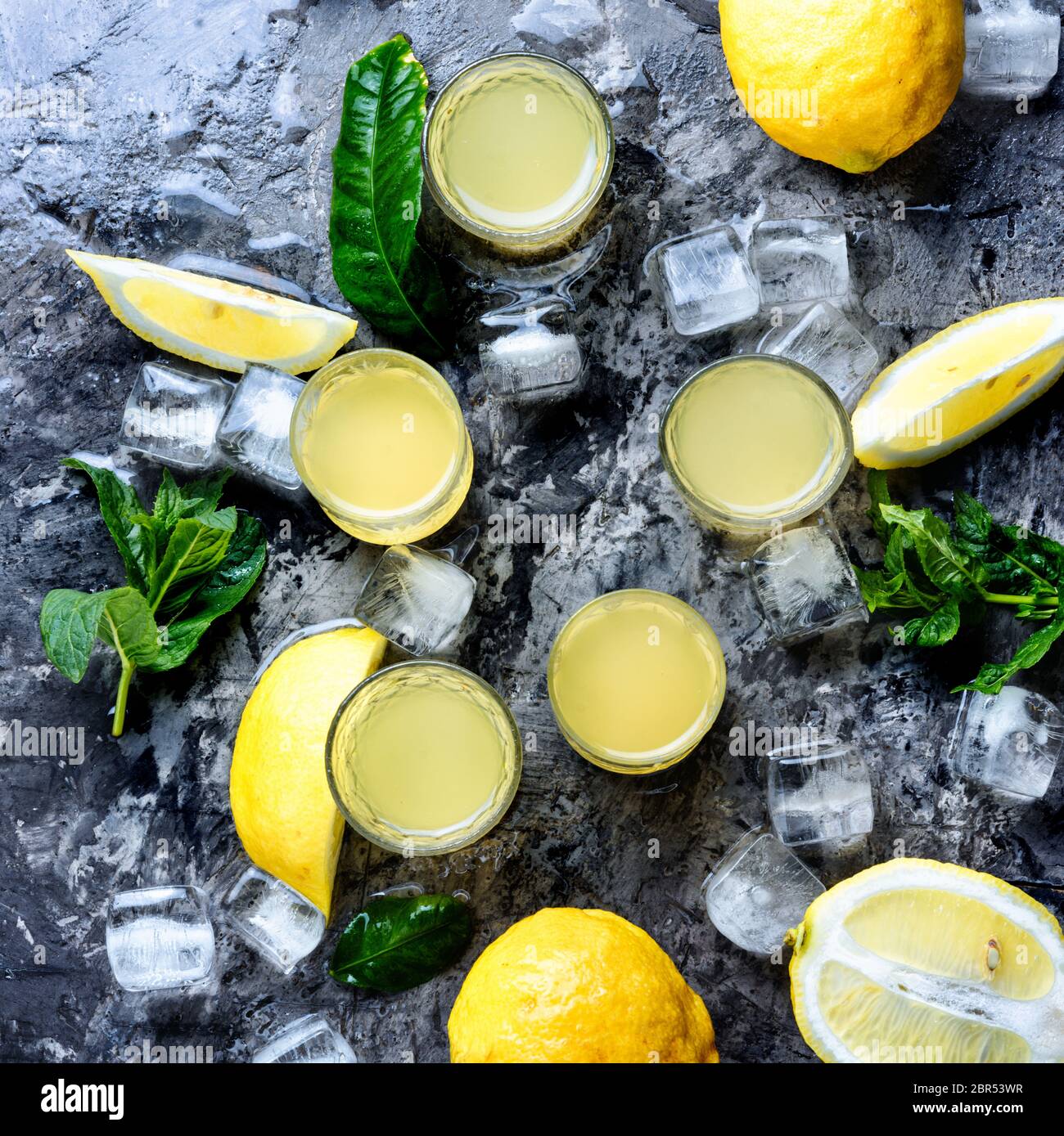 Italian lemon liqueur.Limoncello,most popular local liqueur.Alcoholic ...