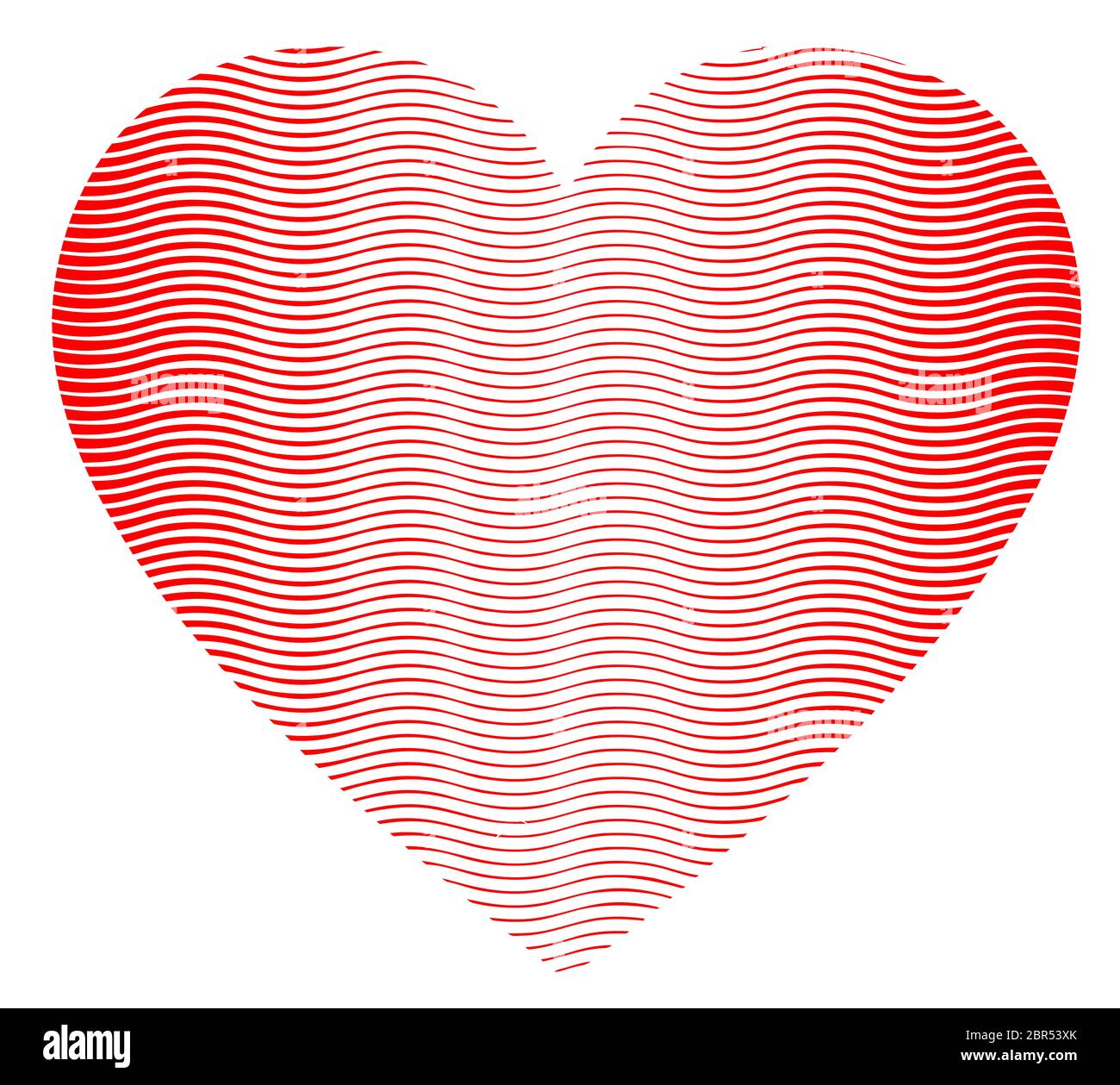 heart wave love red valentines illustration passion Stock Photo - Alamy