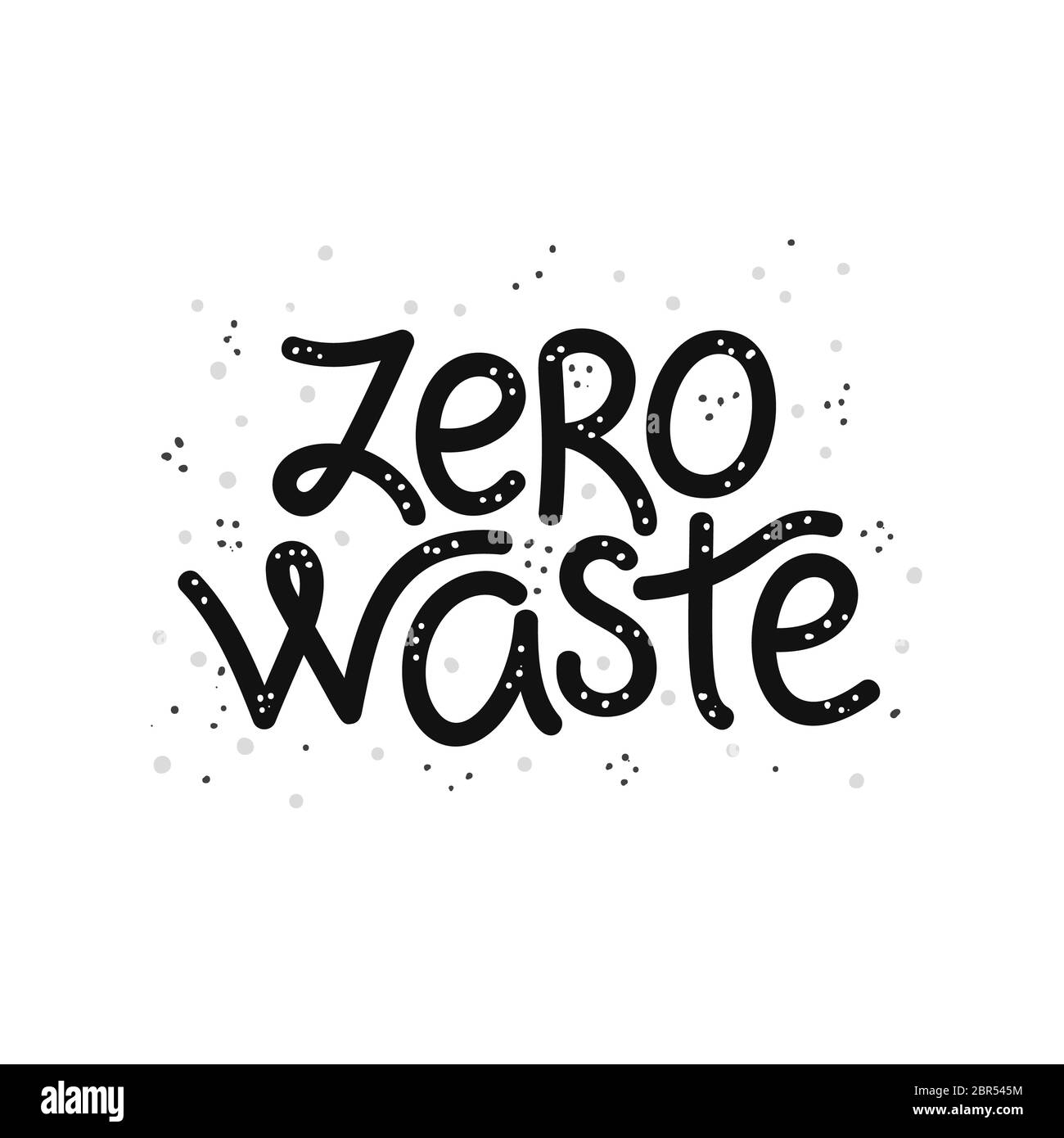 Zero waste. Calligraphy. Typography. It can be used for heading ...