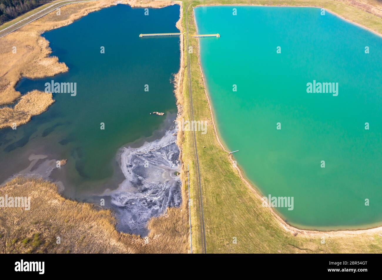 Aerial landscape from the drone Stock Photo - Alamy