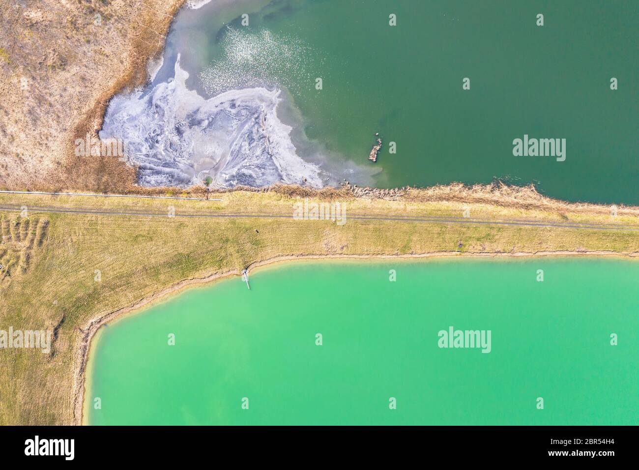 Aerial landscape from the drone Stock Photo - Alamy