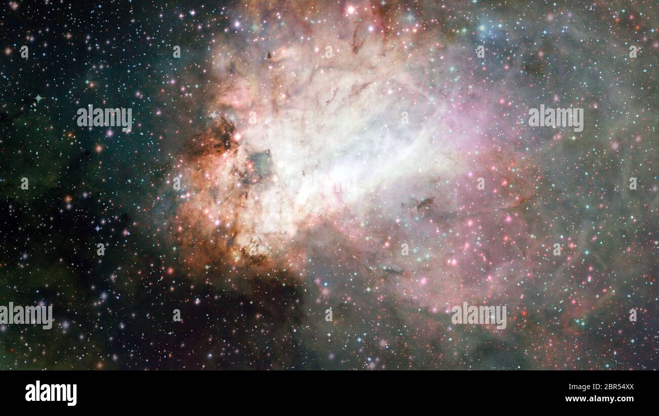 Nebula and galaxies in deep space. Elements of this image furnished by ...