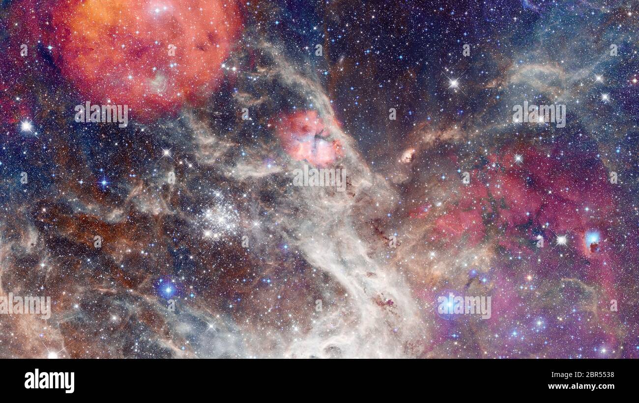 Nebula and stars in outer space. Elements of this image furnished by ...