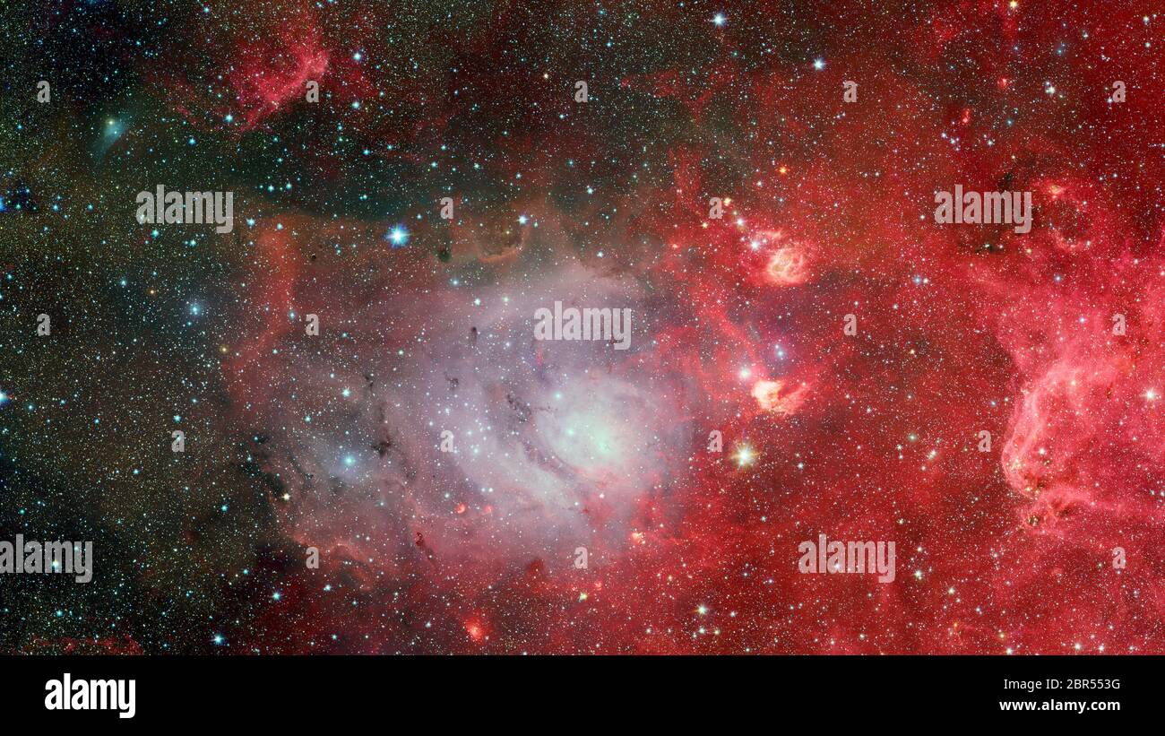 Nebula and stars in outer space. Elements of this image furnished by ...