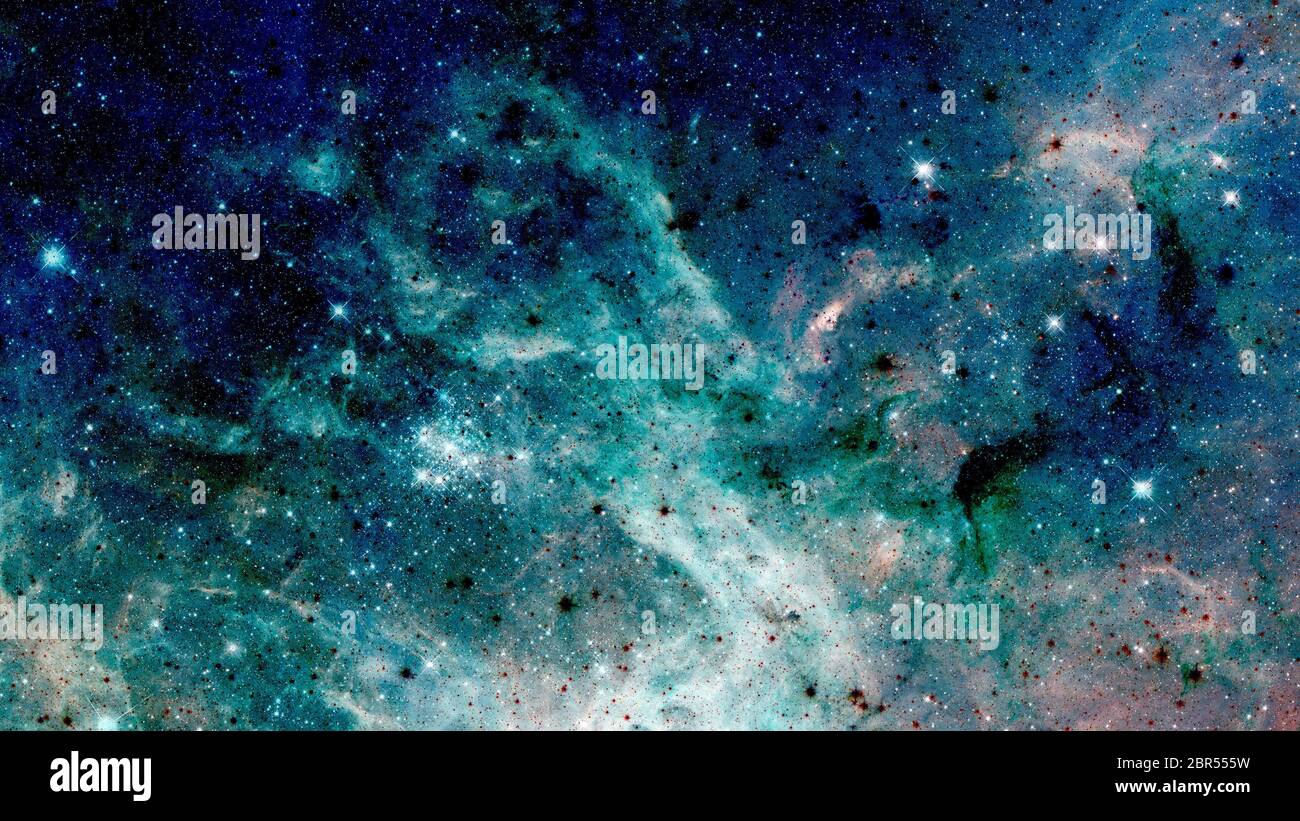 Cosmic landscape, beautiful science fiction wallpaper with endless deep ...